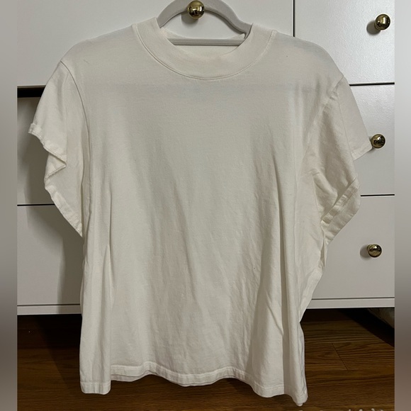 Madewell | Tops | Madewell Plain White Tee Gently Worn Size L | Poshmark